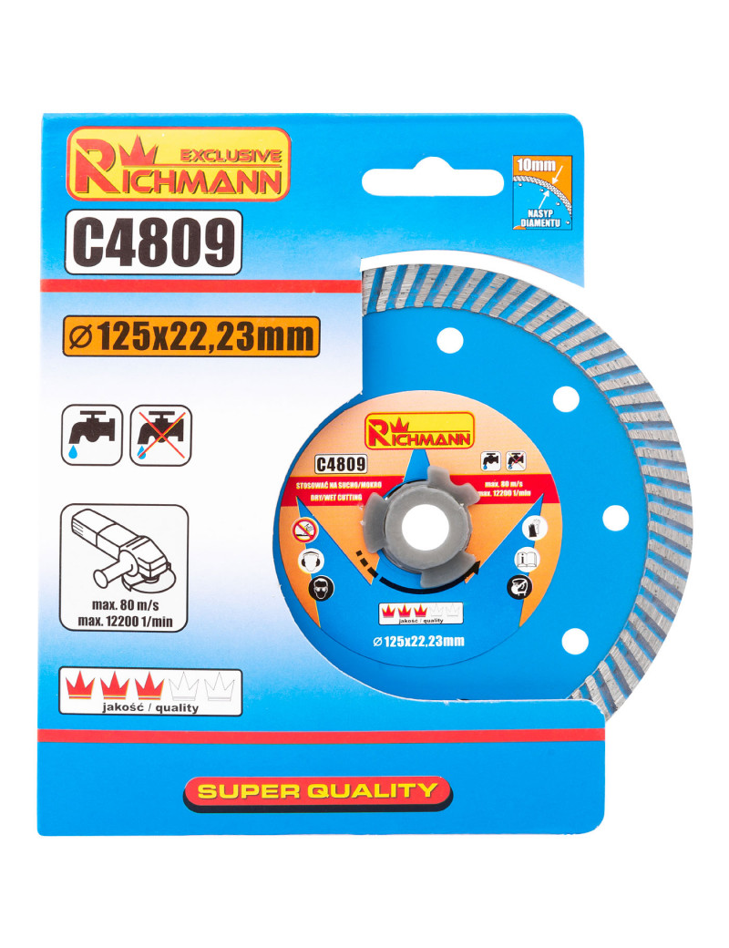 Dimanta griezējdisks 125 mm Turbo Richmann Exclusive